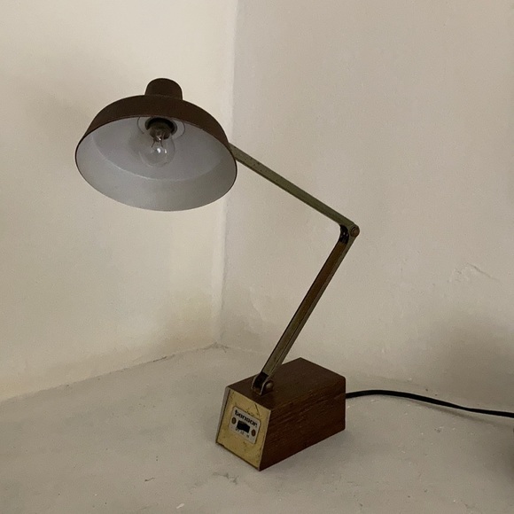 Tensor | Other | Vintage Brown Tensor Pixar Desk Lamp 97s Office Style ...